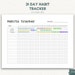 31 Day Habit Tracker Habits Printable Habits Tracker Printable Habit ...