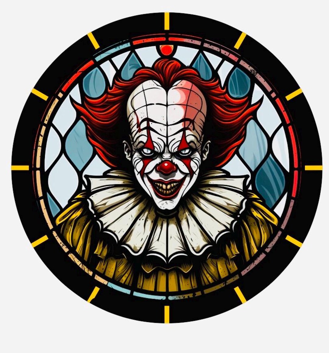 NEW Glass Clock With Stand - Pennywise - Etsy