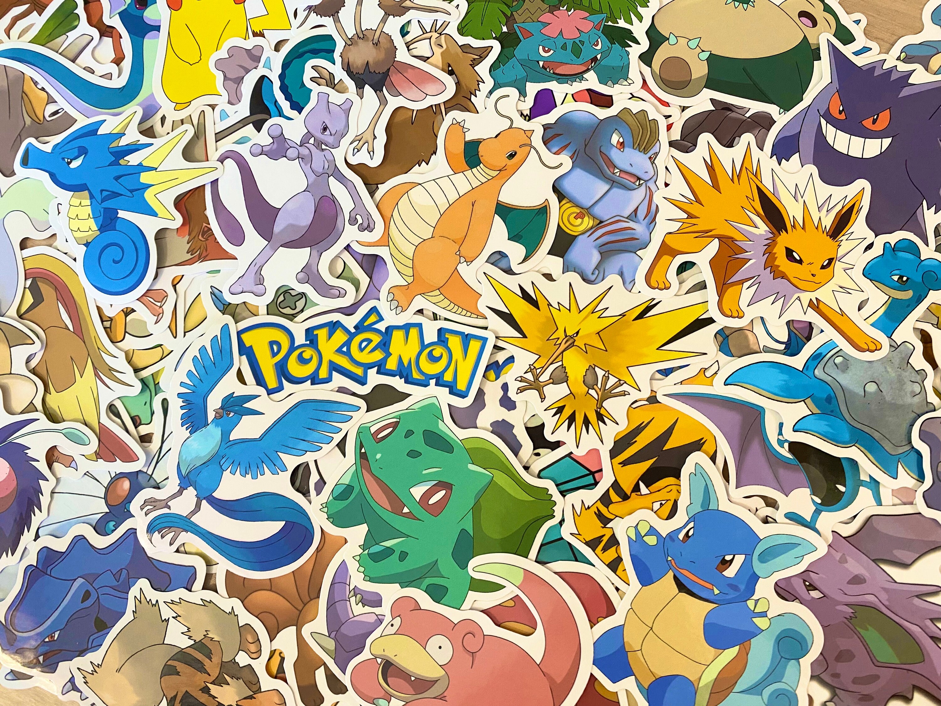 Pokémon Anime Stickers 100 Piece Decal Set Perfect Kids Party Favor or ...