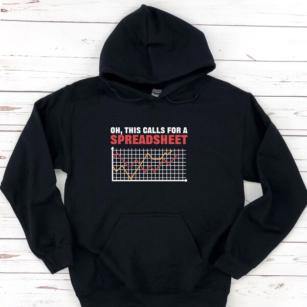 Funny Spreadsheet Hoodie - Etsy