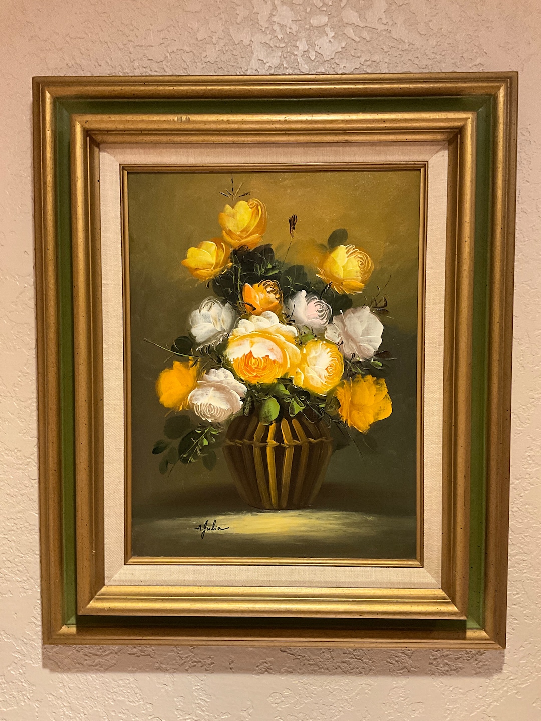 Vintage Signed Ann Julia Rant (A. Julia) Floral OIL PAINTING - Etsy