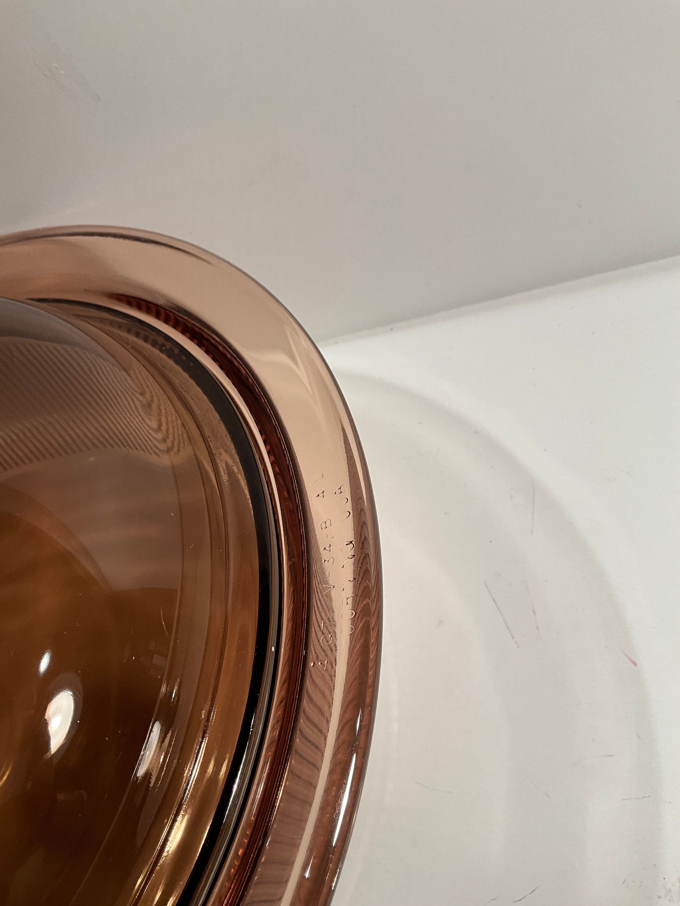 1986 Visions CORNING V21 AMBER 4qt Covered Roaster - Etsy