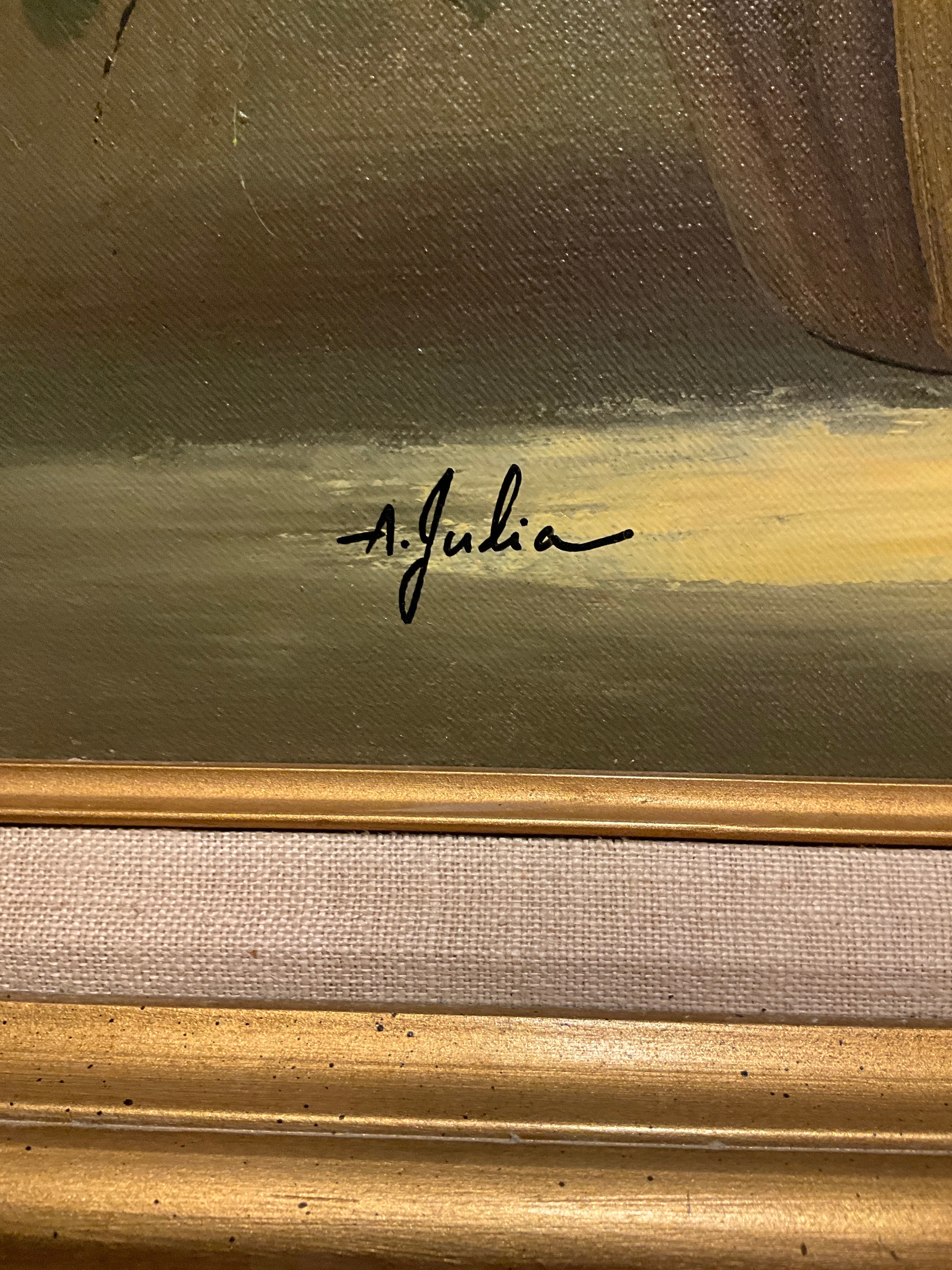 Vintage Signed Ann Julia Rant (A. Julia) Floral OIL PAINTING - Etsy