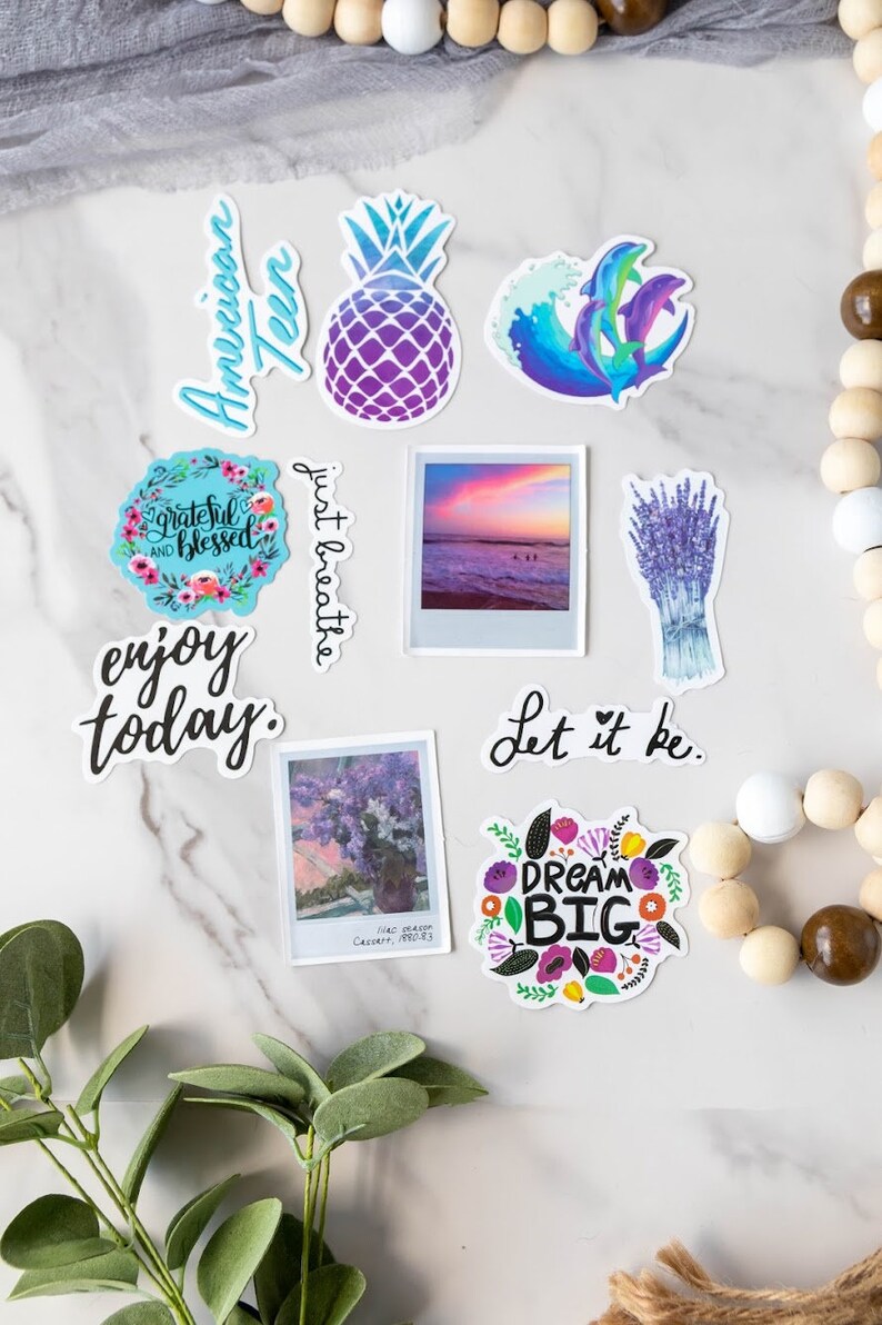 Blue/purple Sticker Pack - Etsy