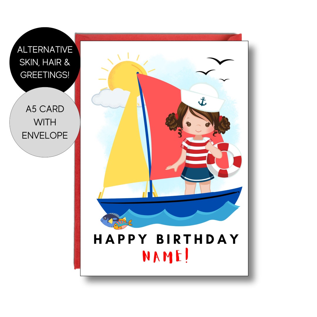 Boat Card Sailor Card Congratulations Good Luck Well Done - Etsy UK