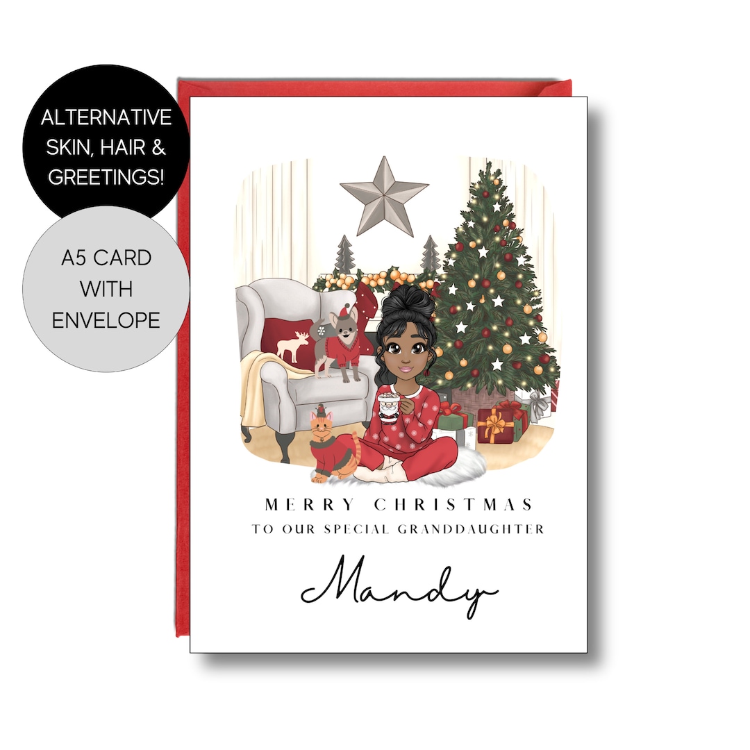 African American Christmas Card Black Christmas Card Black - Etsy