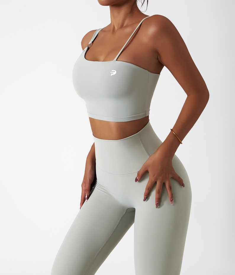 Two Piece Workout Set Cross Bra Workout Matching Sets Yoga - Etsy