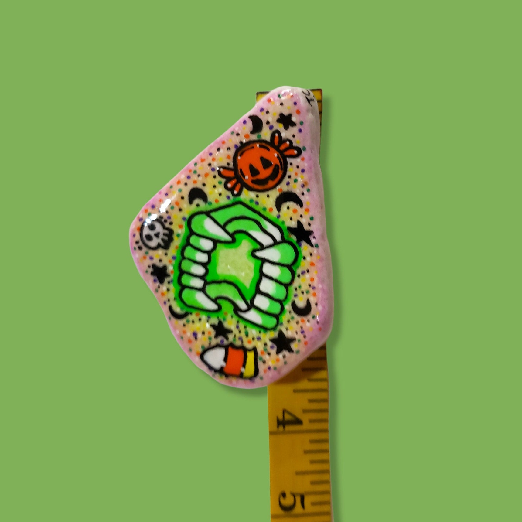 Vampire Teeth Painted Rock, Halloween Candy, Trick or Treat - Etsy