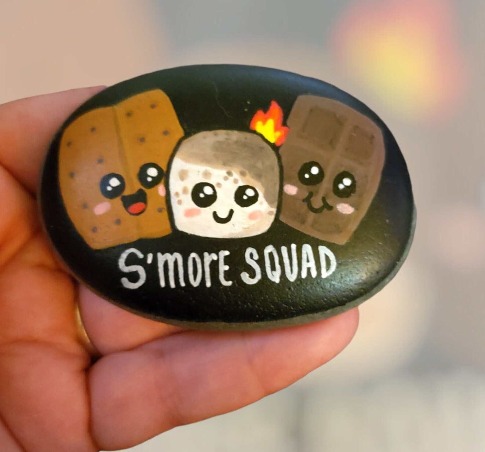 Smore's Painted Rock Art Set, Stone Painting - Etsy