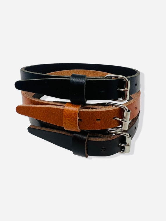 Leather Utility Strap Made From Old English Buffalo Leather. - Etsy