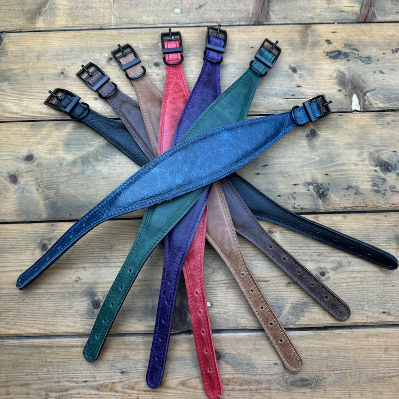 Wide Whippet Collars - Etsy UK