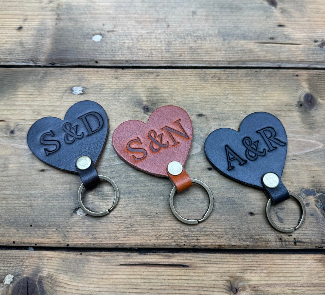 Love Heart Keyring Couples Keyring Set Girlfriend/boyfriend Gift Ideal ...