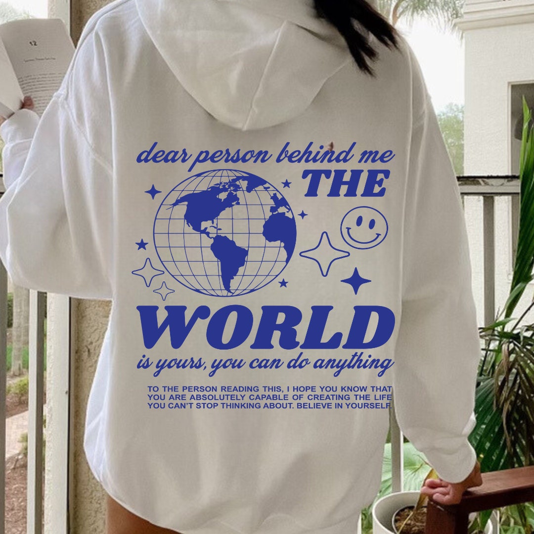 Dear Person Behind Me Hoodie, Bestfriend Matching Hoodie, Oversized ...