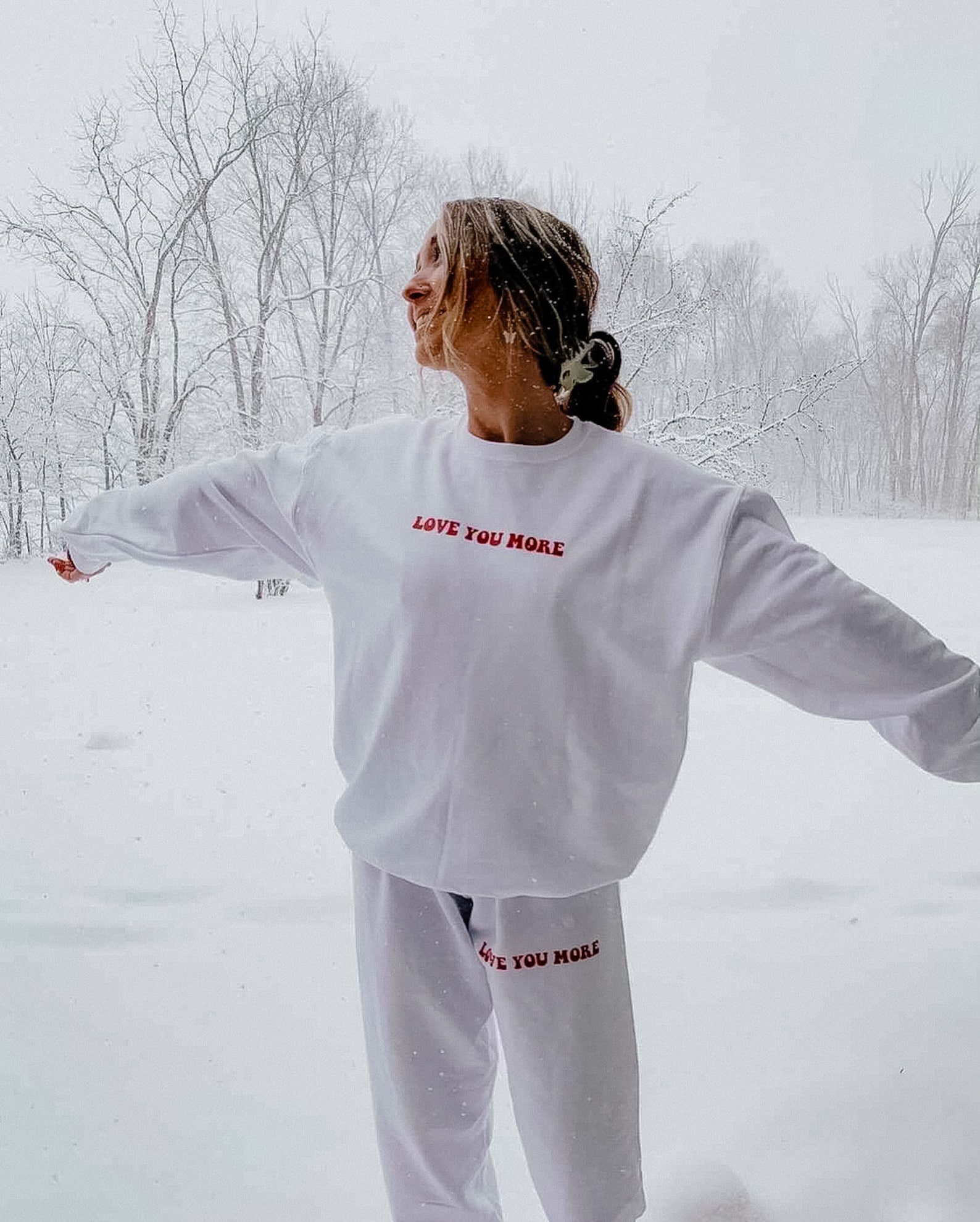 Love You More Crewneck Positive Crew Trendy Crewneck - Etsy