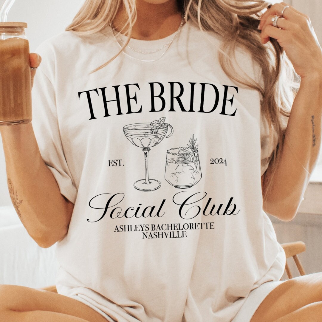 Cocktail Bachelorette Comfort Colors Shirts, Custom Drink Bachelorette ...