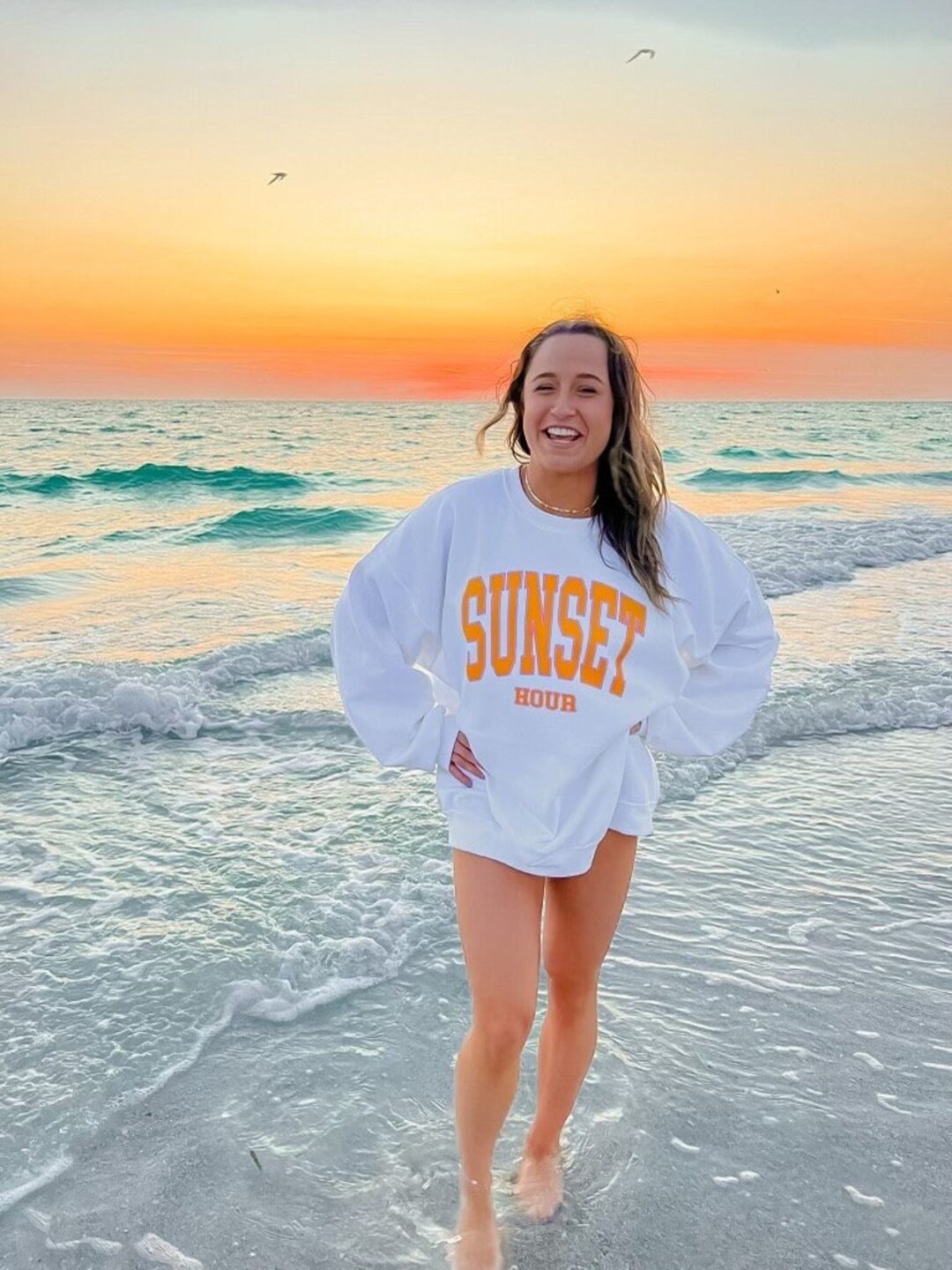 Sunset Hour Hoodie | Comfort Colors Shirts | Trendy Crewnecks | Gift ...