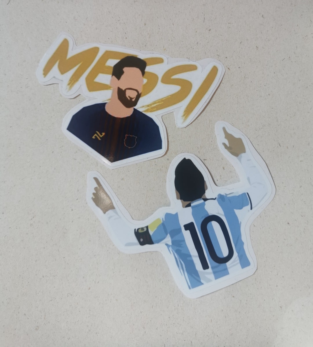 Leo Messi Cartoon XL Argentina HQ Sticker 2 Pieces - Etsy