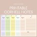 Printable School Note Template Letter Sized Template Multi-colored ...