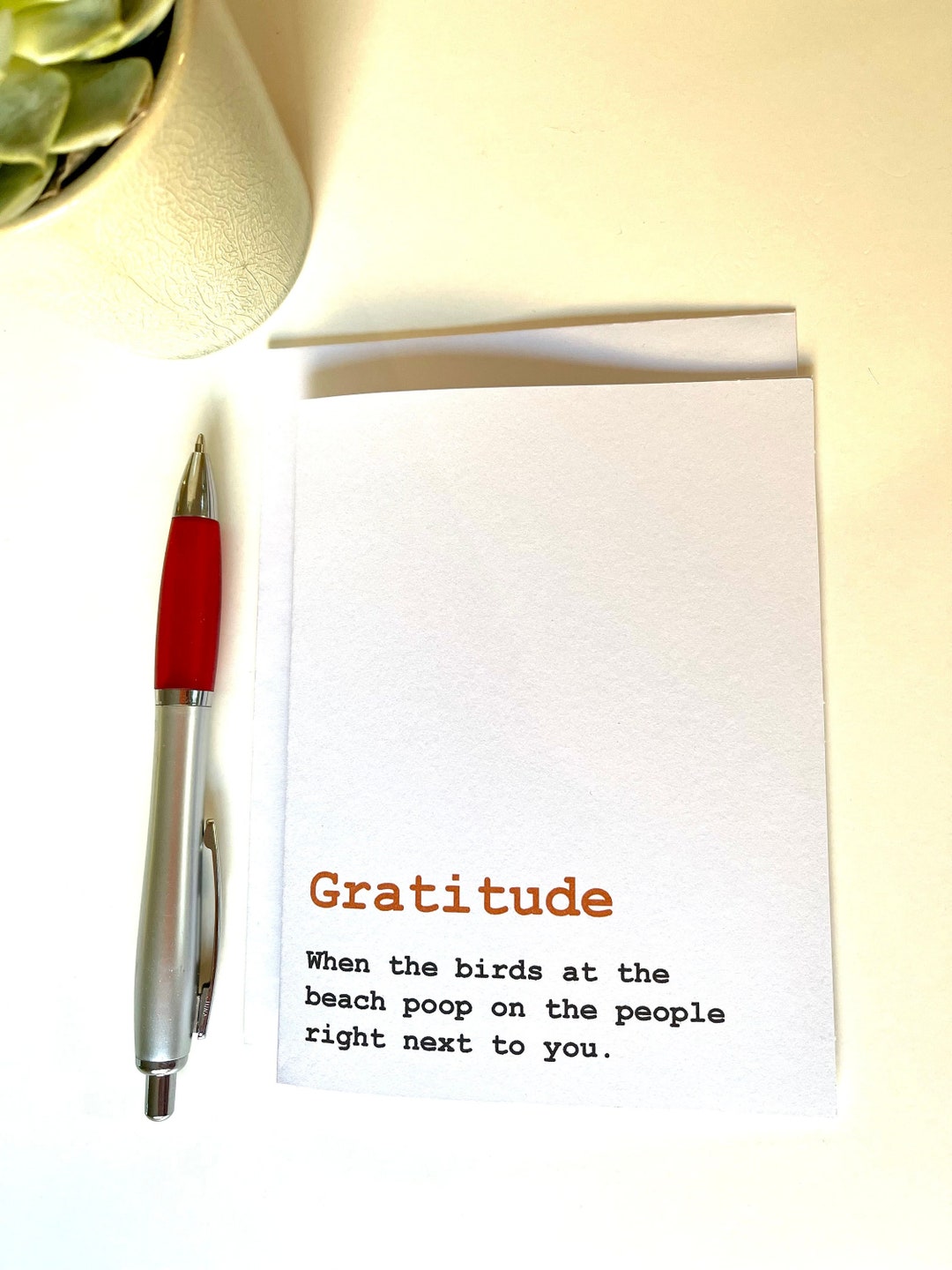 Humorous Thank You Card - Etsy