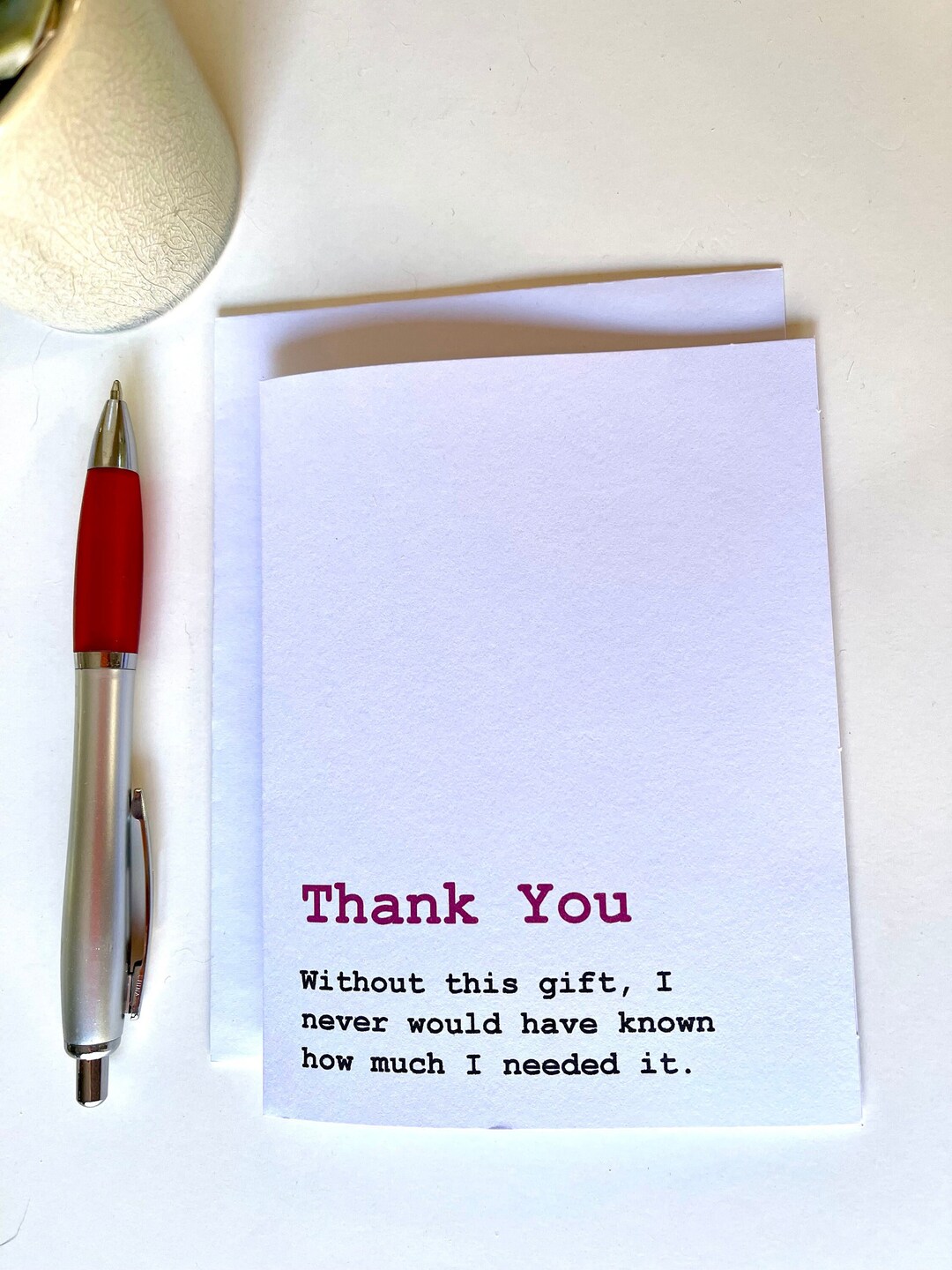 Humorous Thank You Card - Etsy