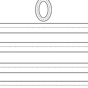 Number Writing Worksheet 0-9 | Etsy
