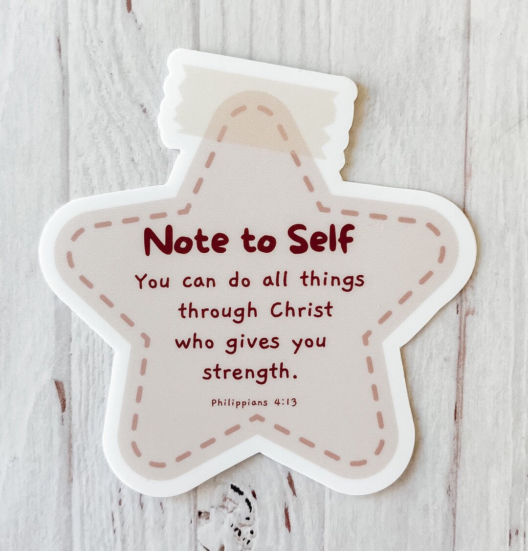Note to Self Sticker You Can Do All Things phil 4:13 3 Vinyl Sticker ...