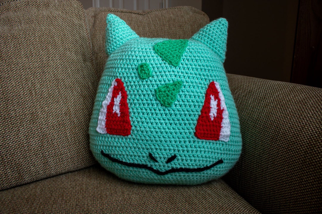 Pokémon Bulbasaur Crocheted Pillow - Etsy