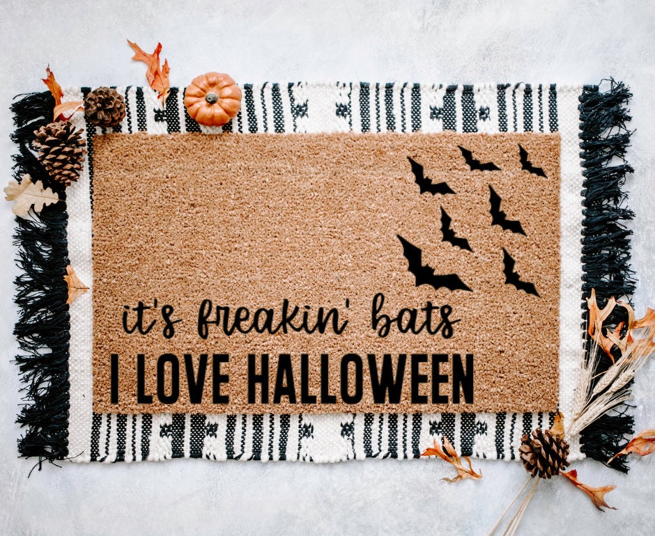 It's Freaking Bats Doormat Fall Doormat Halloween - Etsy