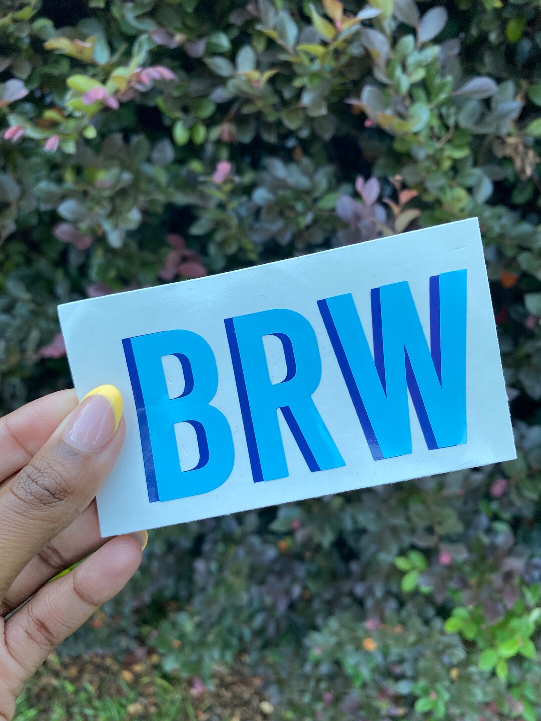 Block Shadow Decal, Personalized Name Vinyl Decal, Name Sticker, Name ...