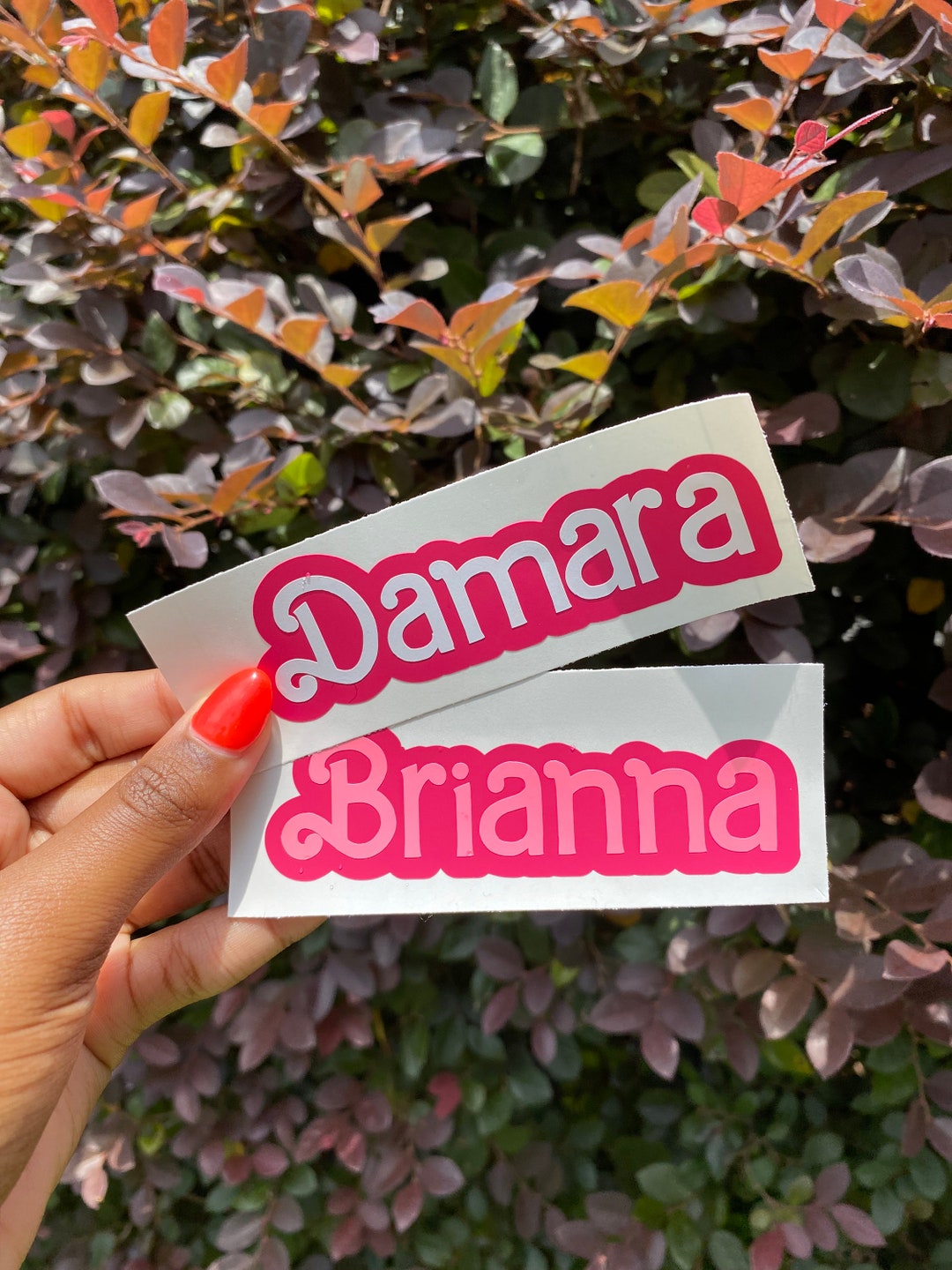 Personalized Name Vinyl Decal, Name Sticker, Doll Font Decal, Custom ...