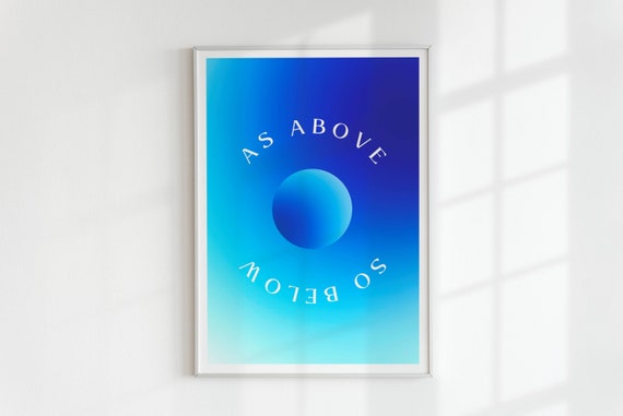 As Above so Below Witchcraft Poster Aura Poster Witch - Etsy