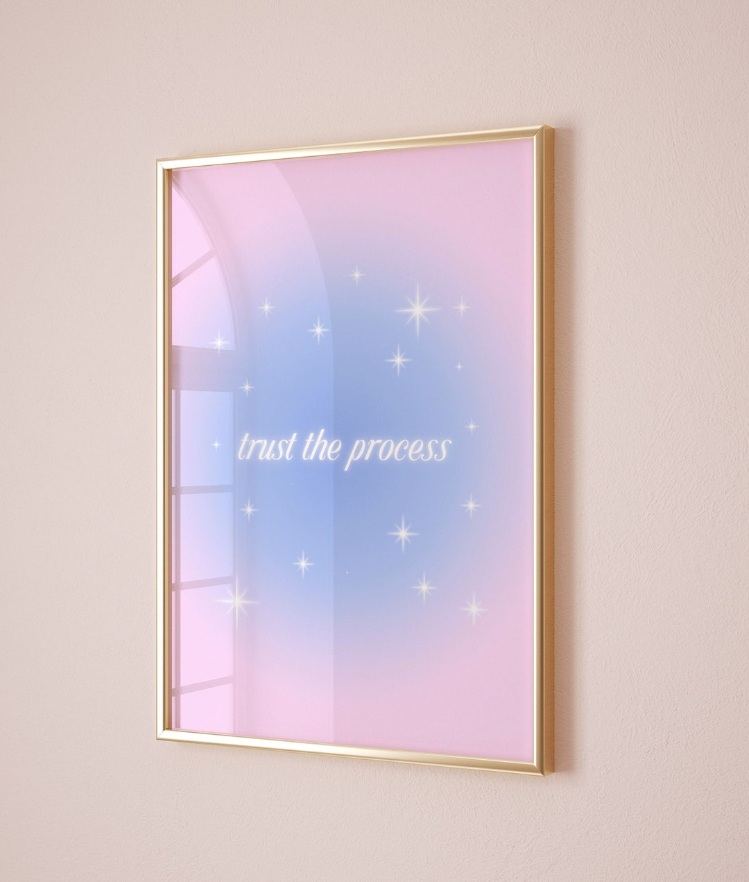 Positive Affirmation Pink and Purple Aura Poster, Printable Wall Art ...