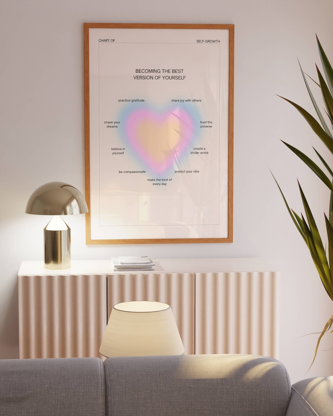 Self Love Aura Poster, Positive Affirmation Wall Art, Aura Printable ...
