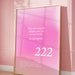 Angel Number 222 Pink Aura Poster Spiritual Wall Art Y2K - Etsy