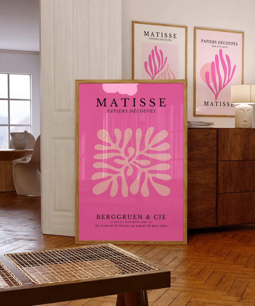 Pink Matisse Print Printable Exhibition Poster, Matisse Hot Pink Wall ...