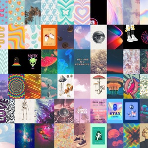 Indie Aesthetic Wall Collage Kit - Digital Download Indie Room Decor ...