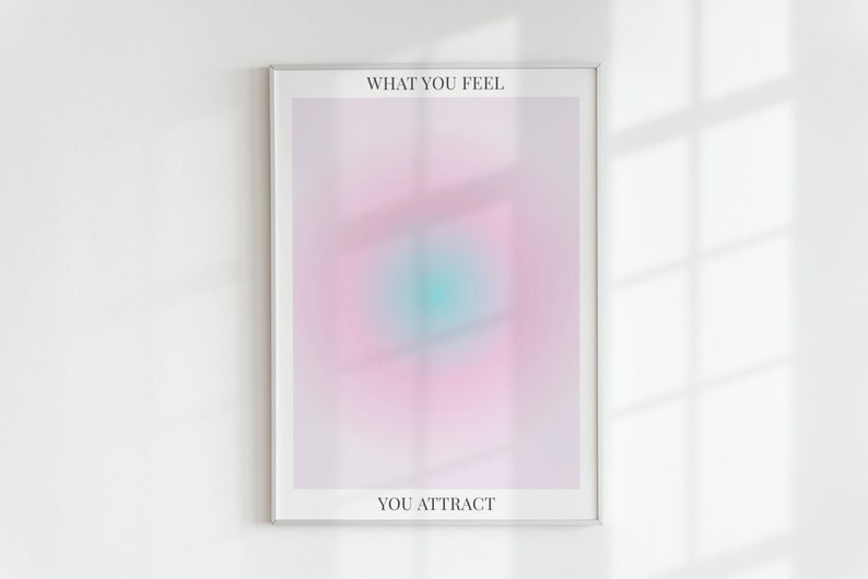Aura Poster 3 Piece Wall Art Aura Energy Spiritual Gradient - Etsy