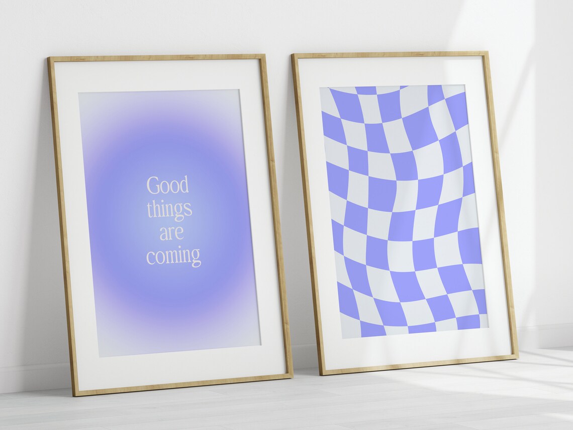 Good Things Are Coming Printable Purple Aura Poster Set of 2 - Etsy