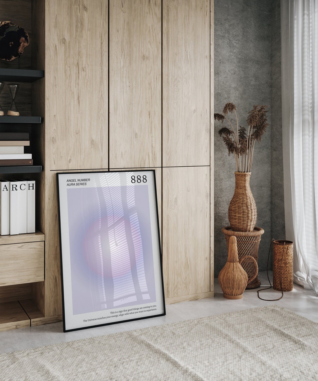 Angel Number 888 Aura Poster, Spiritual Wall Art Indie Aesthetic Y2K ...