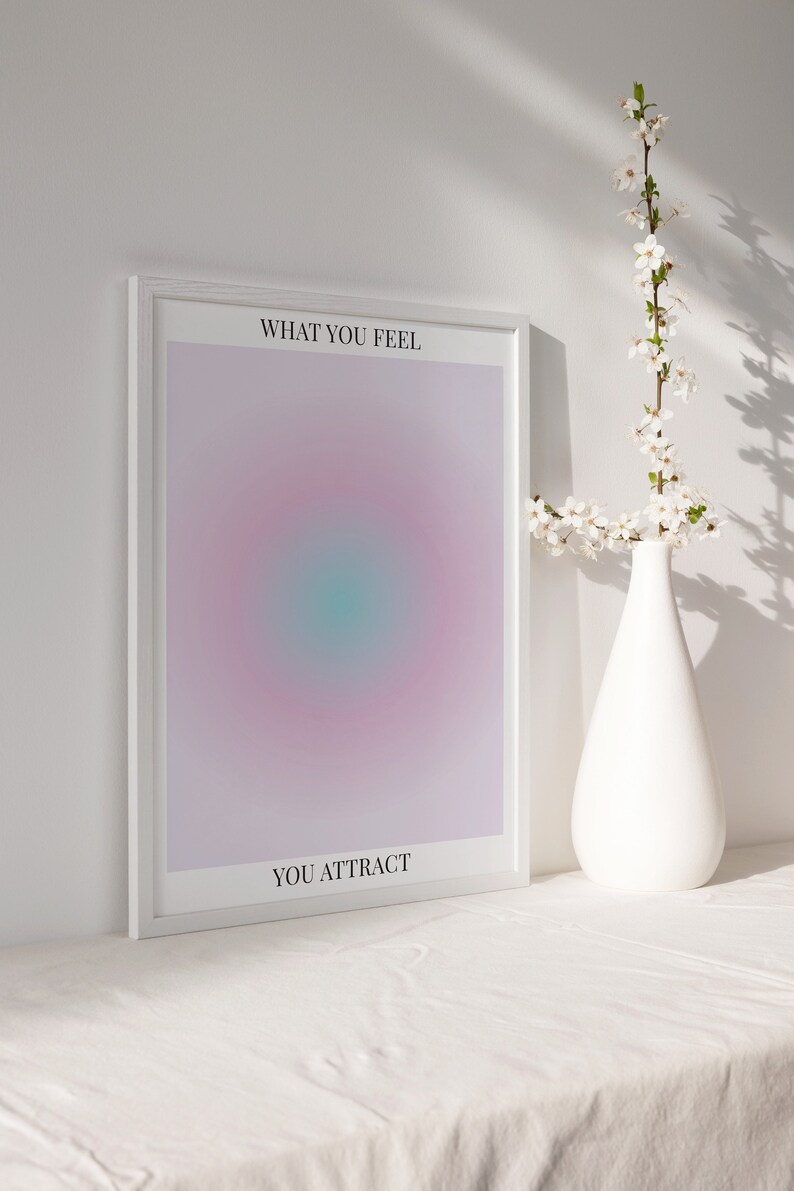 Aura Poster 3 Piece Wall Art Aura Energy Spiritual Gradient - Etsy ...