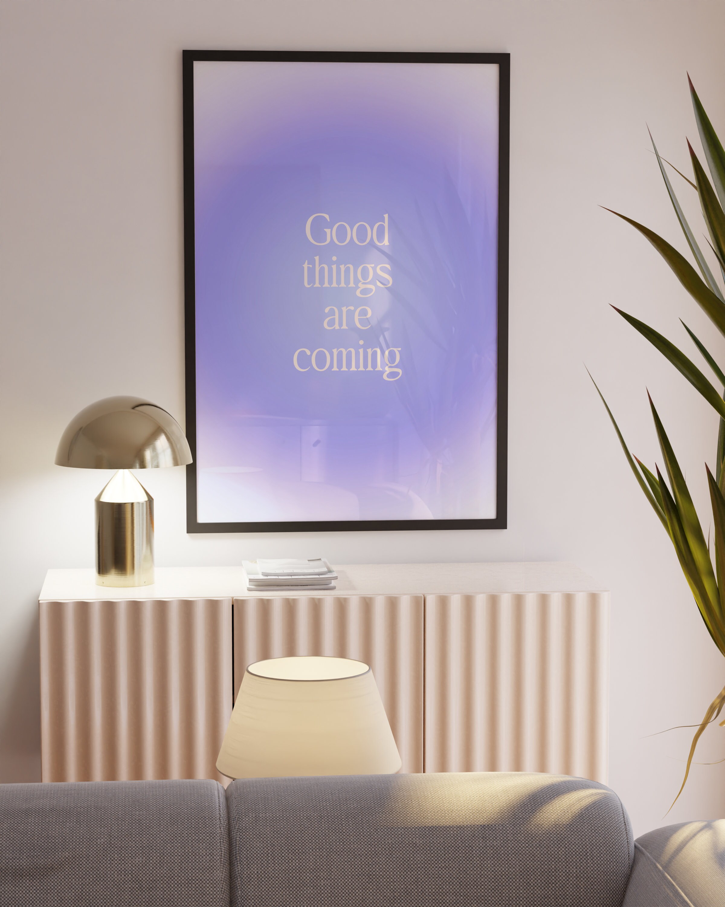 Good Things Are Coming Printable Purple Aura Poster Set of 2 - Etsy