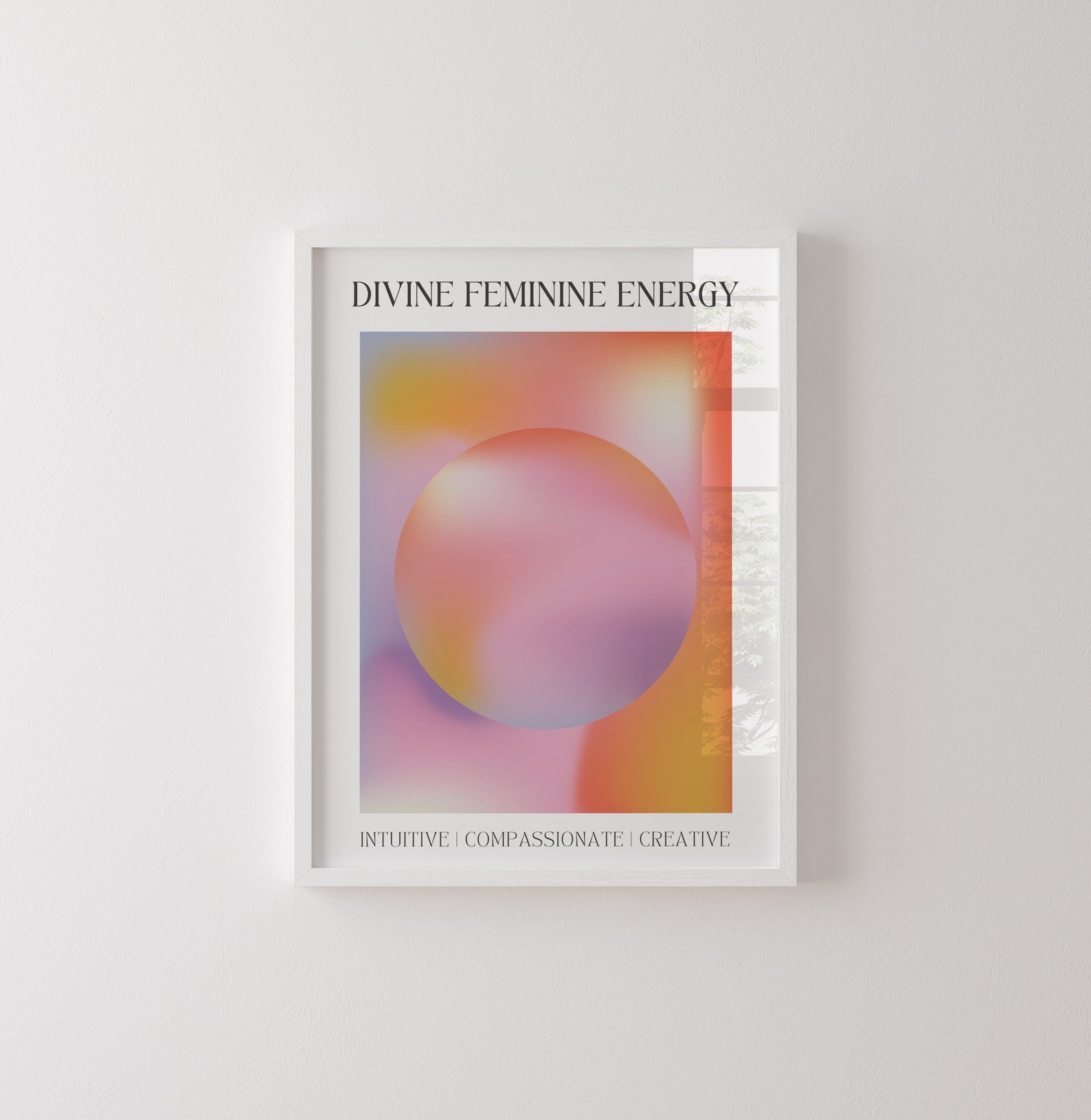 Divine Feminine Energy Aura Poster Spiritual Energy Art - Etsy