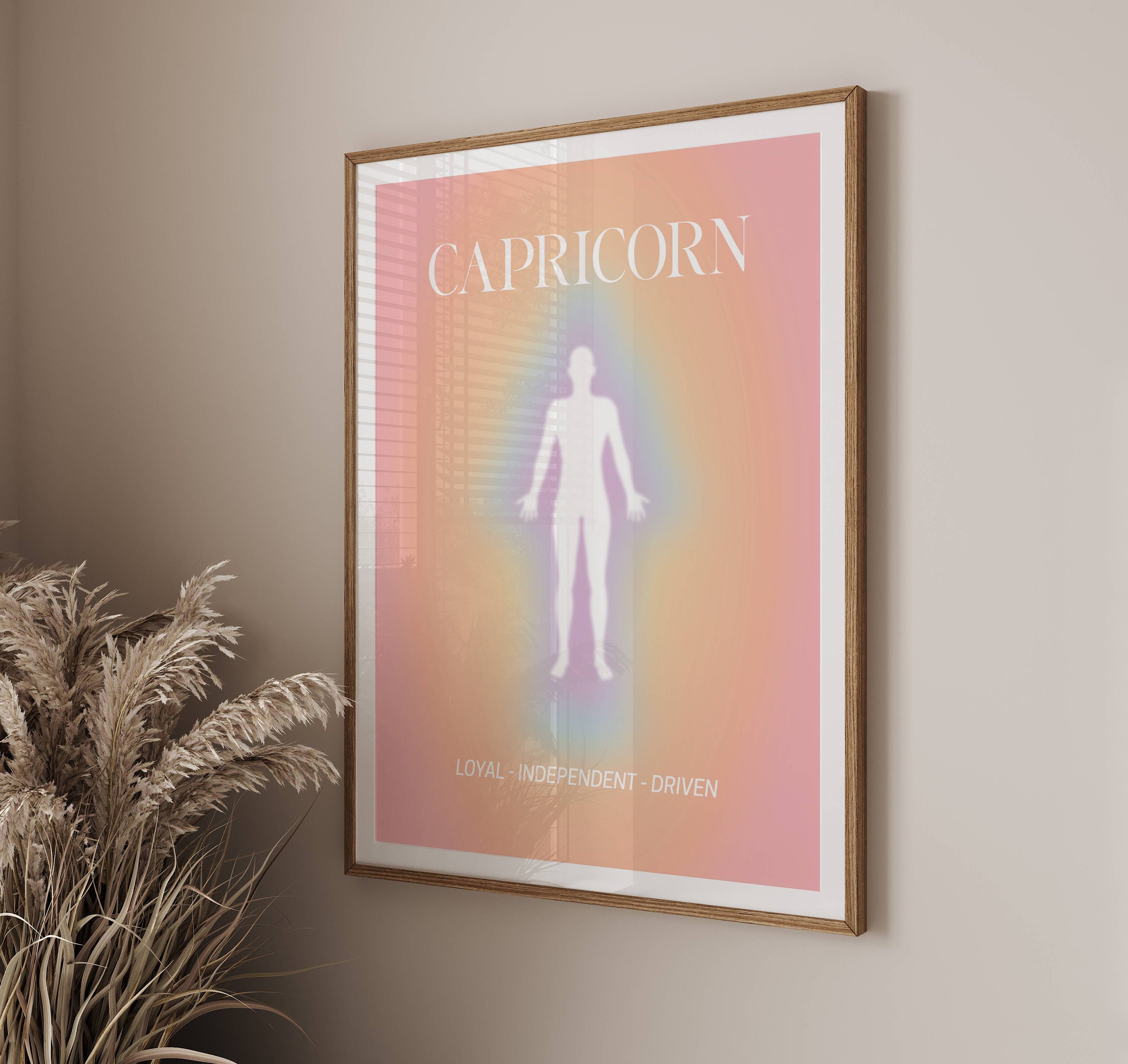 Capricorn Wall Art Aura Poster Instant Digital Download - Etsy