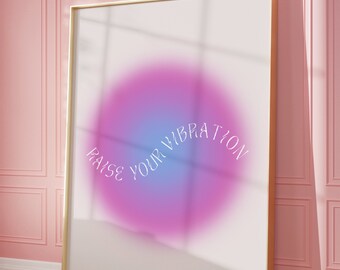 Raise Your Vibration Poster - Etsy