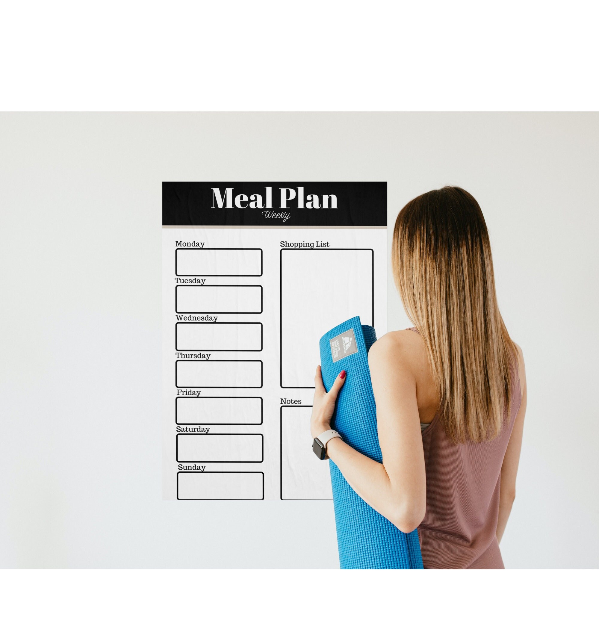 Printable Meal Plan, Weekly Meal Plan, Minimalist Meal Plan, Digital ...