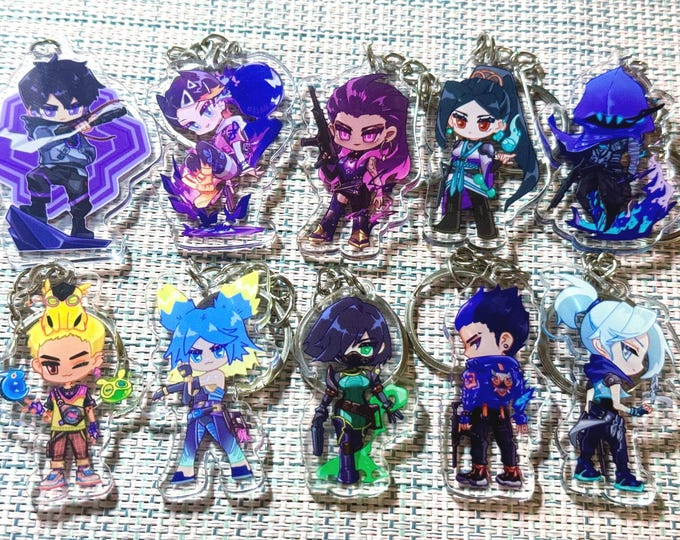 Valorant Merch, Reyna Leer Acrylic Keychain - Etsy