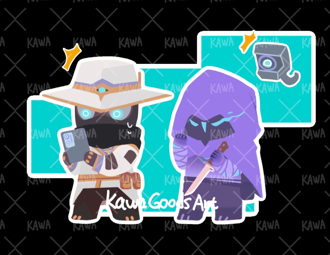 Valorant Stickers Omen's Daily - Etsy