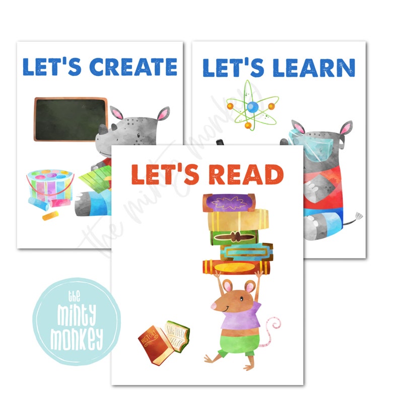Classroom Printables, Educational Posters Set, School Printables, Learn ...