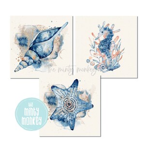 Under the Sea Nursery Art, Nautical Wall Art, Watercolor Art, Kids ...