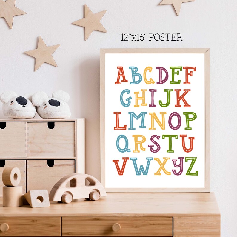 Classroom Printable Set, ABC Poster for Classroom, Educational ...